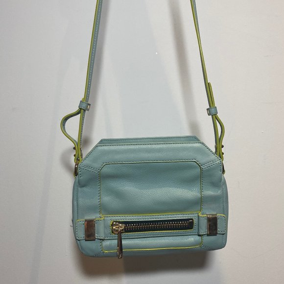 Botkier | Bags | Botkier Leather Crossbody Bag Bluegreen | Poshmark